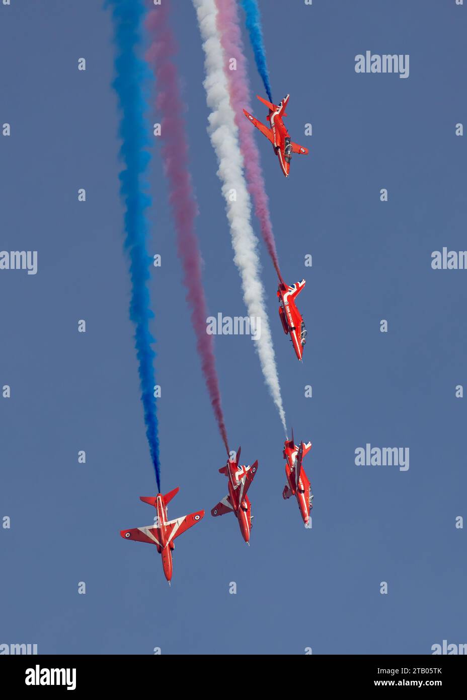 Red Arrows display team Stock Photo - Alamy