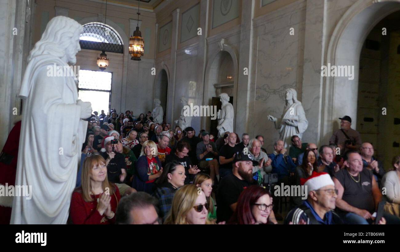Los Angeles, California USA 3rd December 2023 Memorial & Inurnment ...