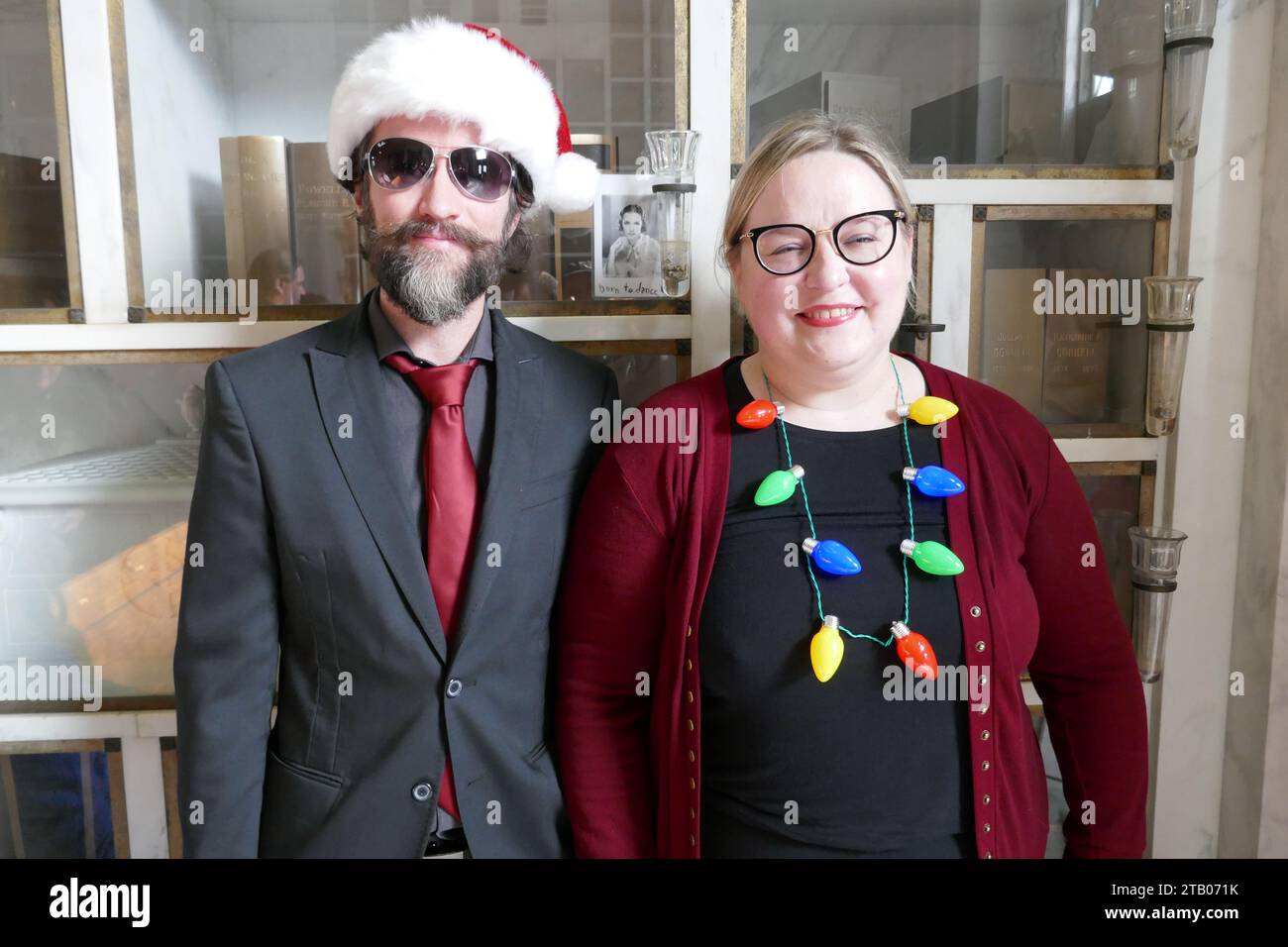 Los Angeles, California USA 3rd December 2023 Arthur Dark and Jessica ...