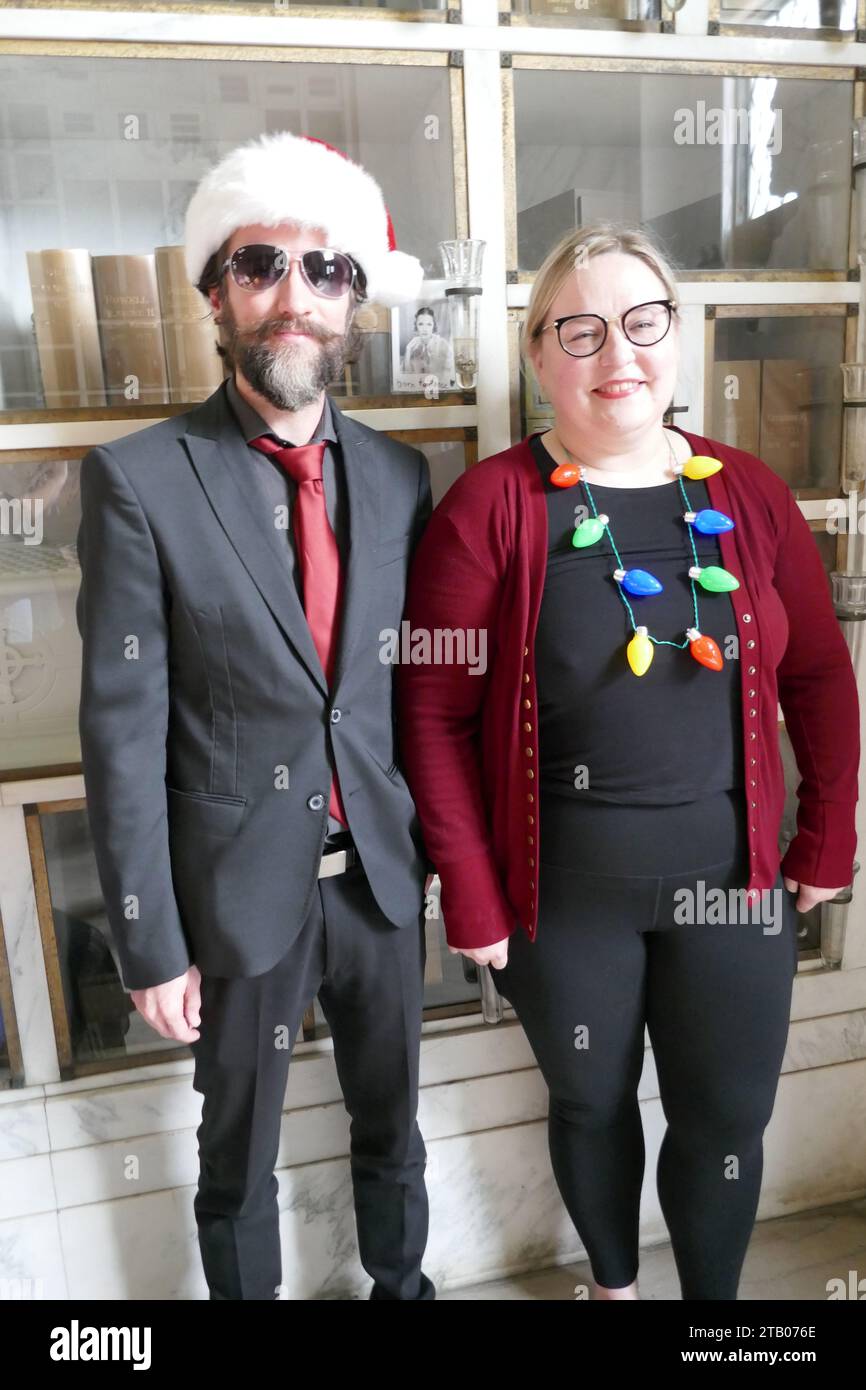 Los Angeles, California USA 3rd December 2023 Arthur Dark and Jessica ...