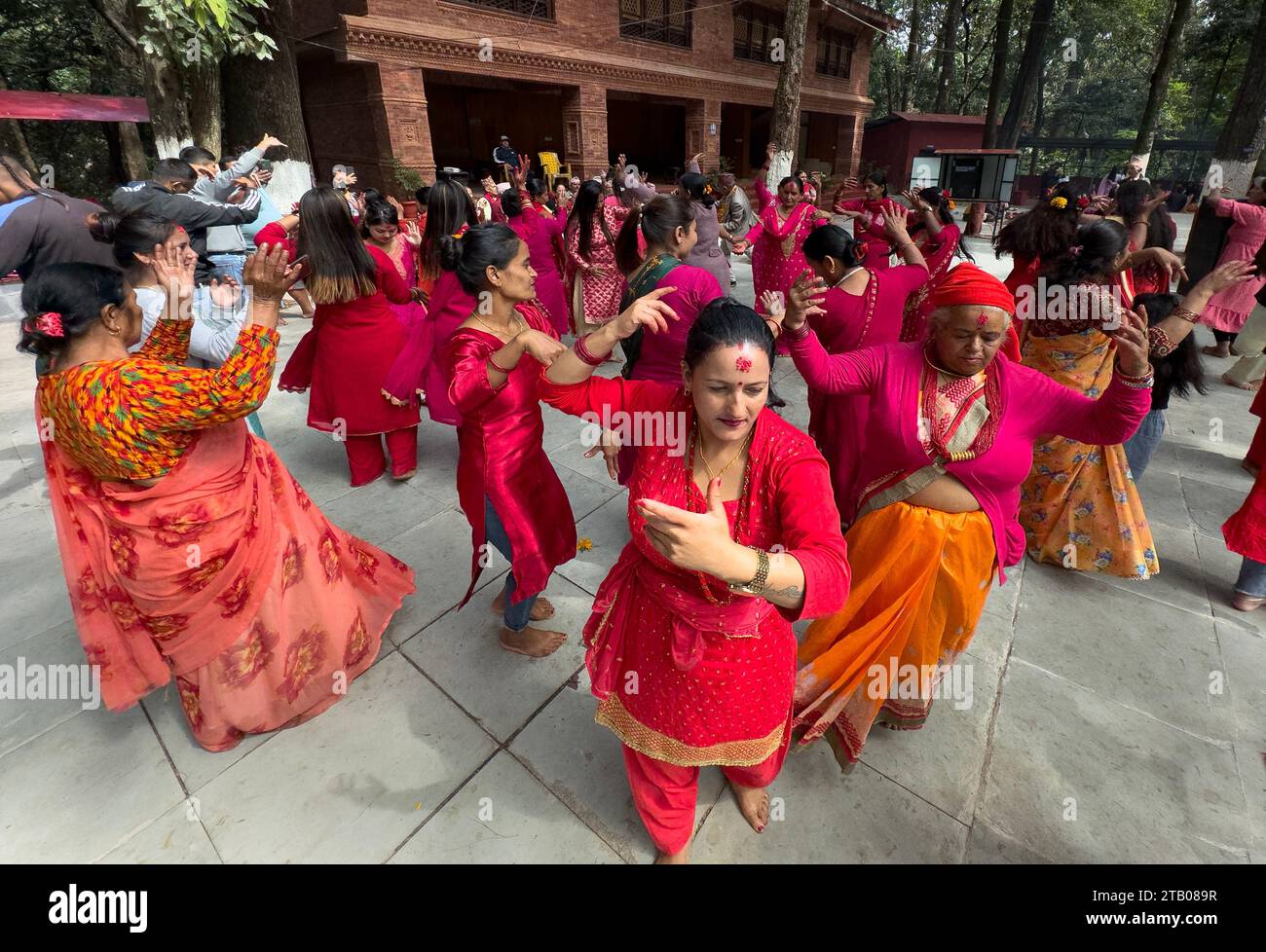 Devotional dancing at a Kali temple during a Hindiu celebration on ...