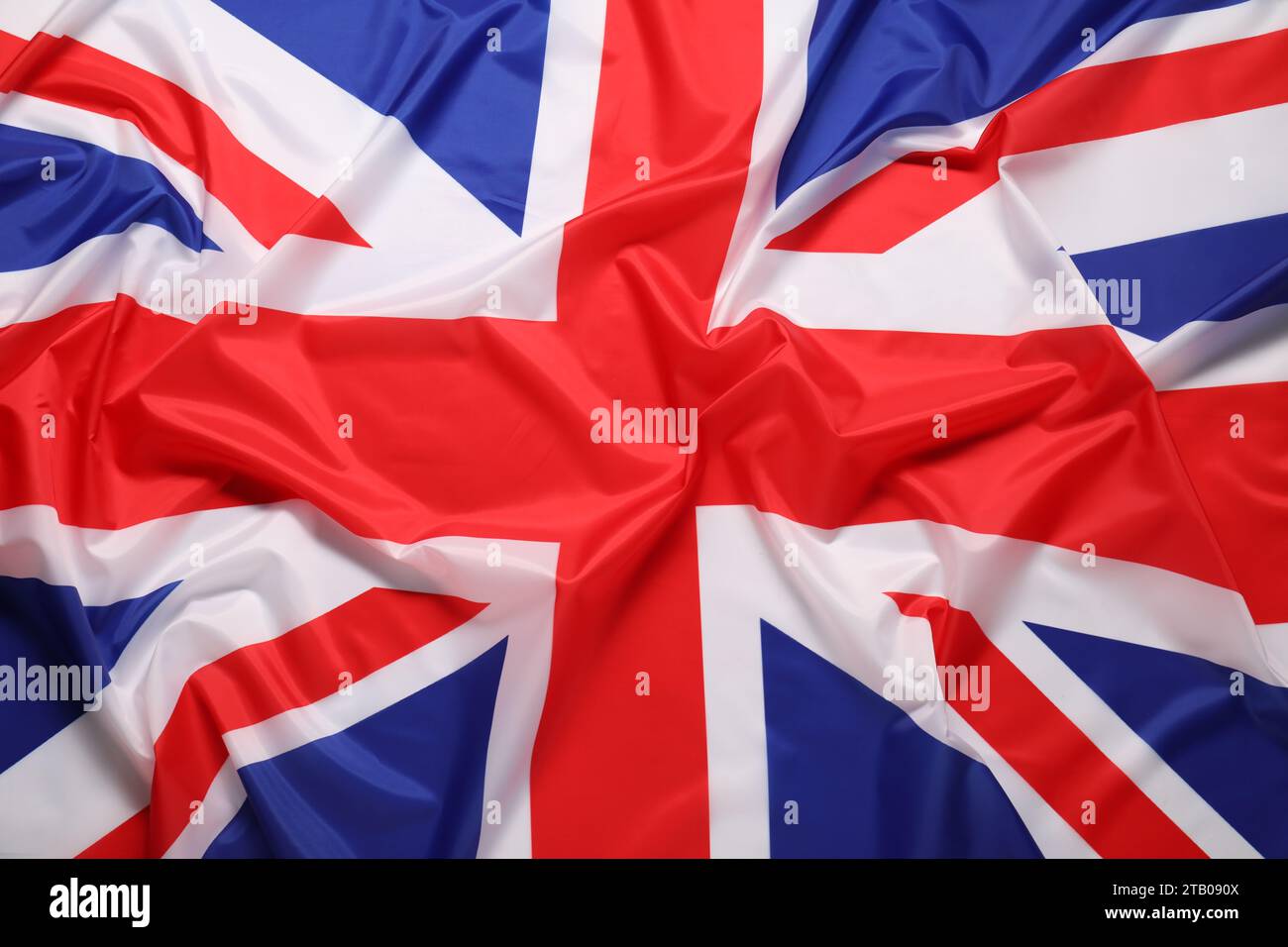 Flag of United Kingdom as background, top view. National symbol Stock ...