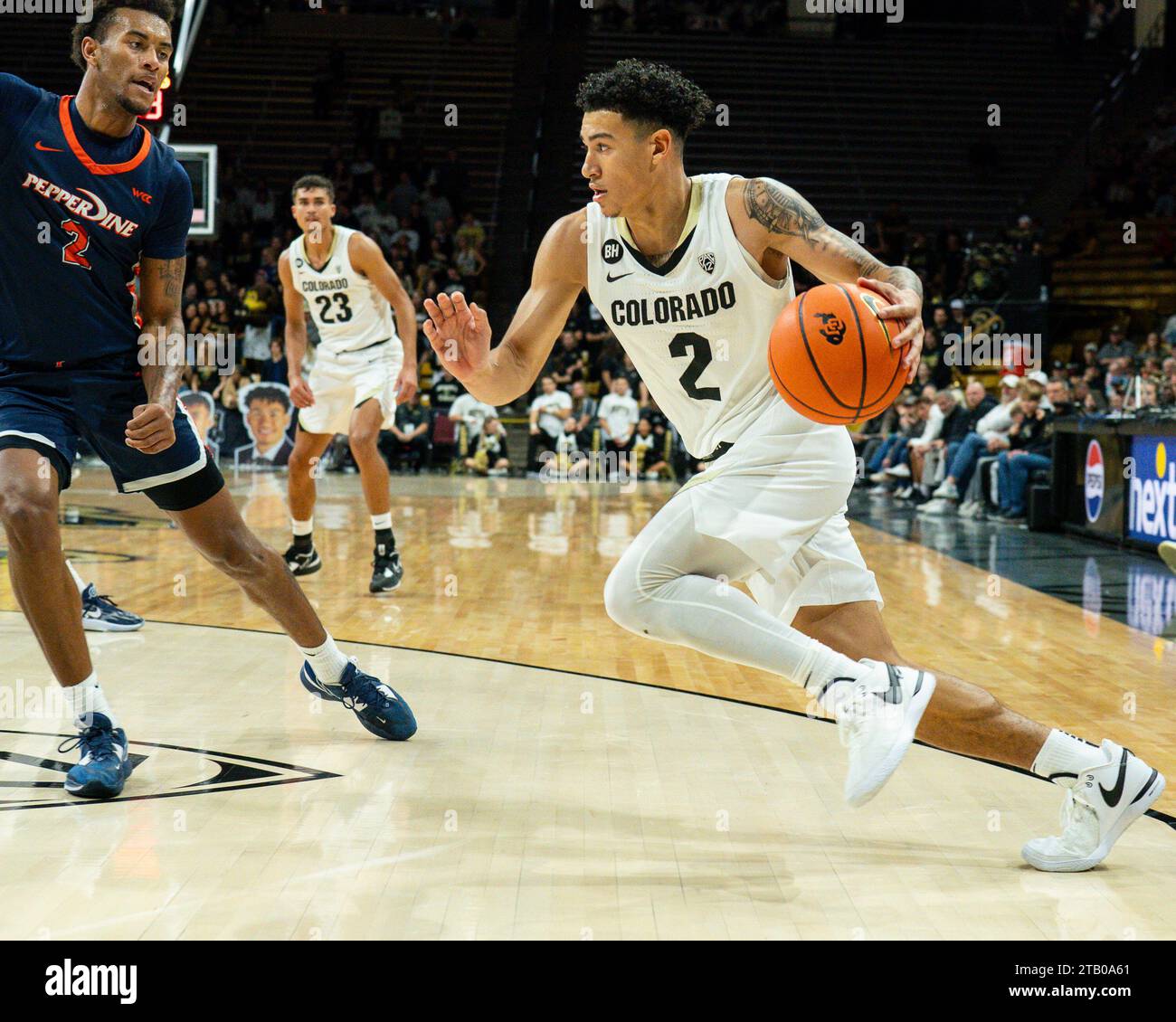Boulder, CO, USA. 03rd Dec, 2023. Colorado Buffaloes guard KJ Simpson ...