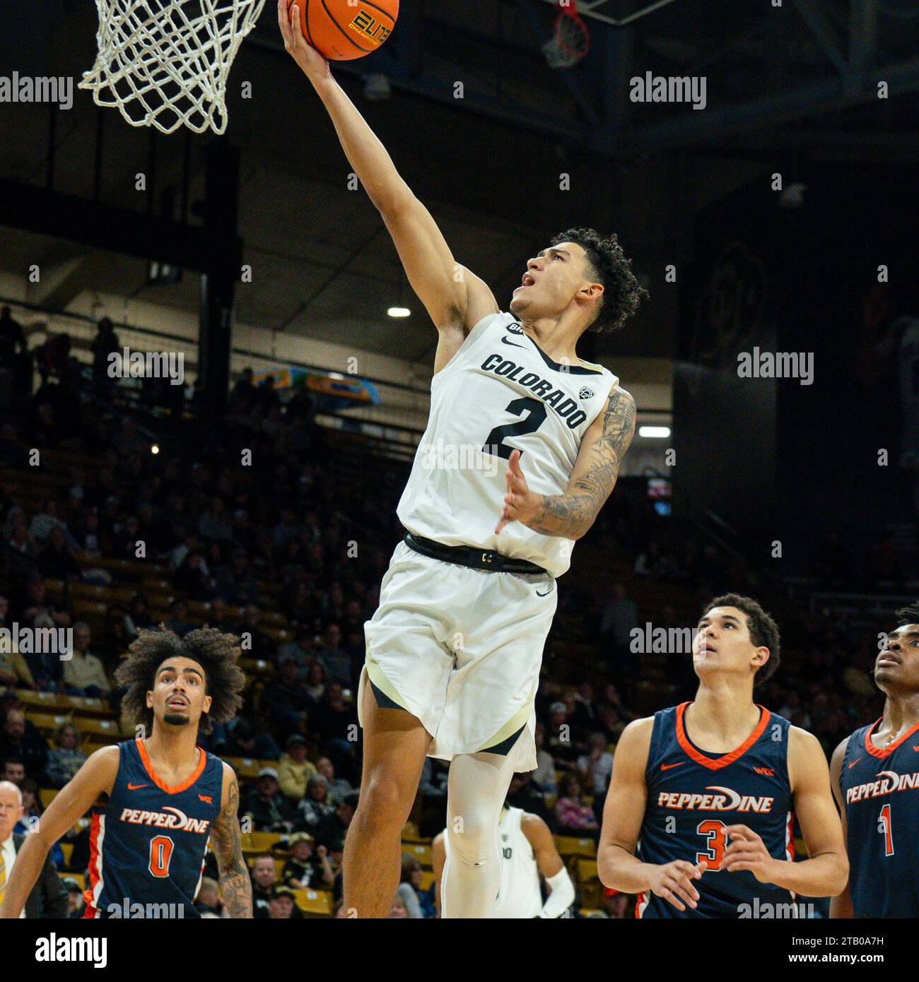 Boulder, CO, USA. 03rd Dec, 2023. Colorado Buffaloes guard KJ Simpson ...