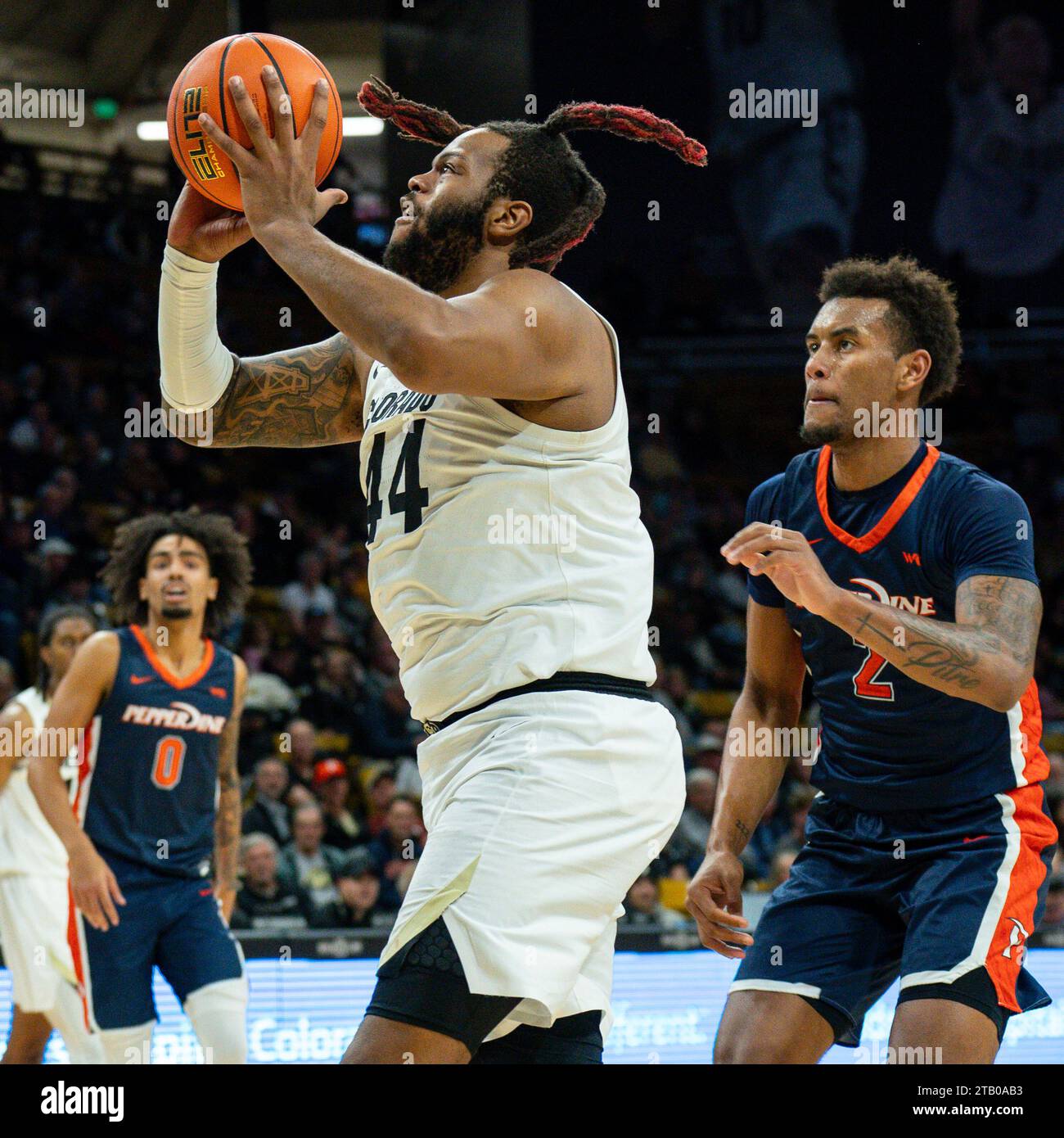 December 03, 2023: Colorado Buffaloes center Eddie Lampkin Jr. (44 ...