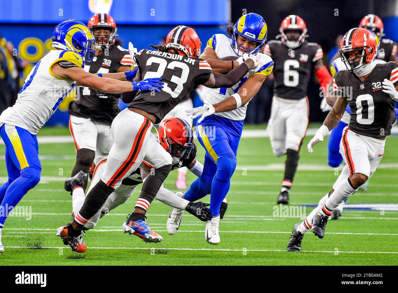 Inglewood, CA. 3rd Dec, 2023. Los Angeles Rams wide receiver Puka Nacua ...