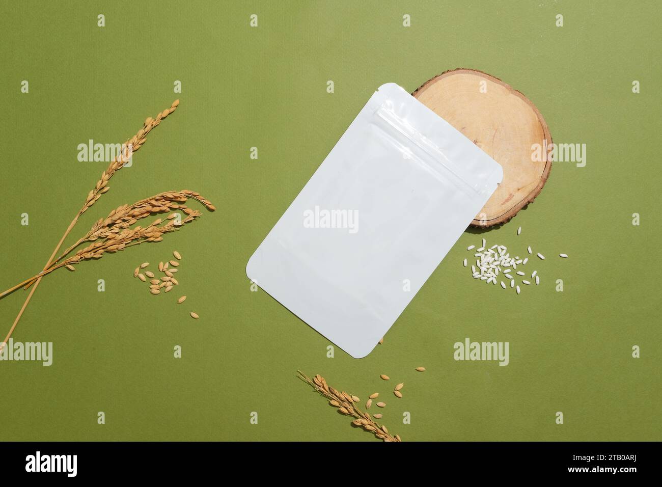 The unlabeled mask is placed next to the log on a mossy green ...