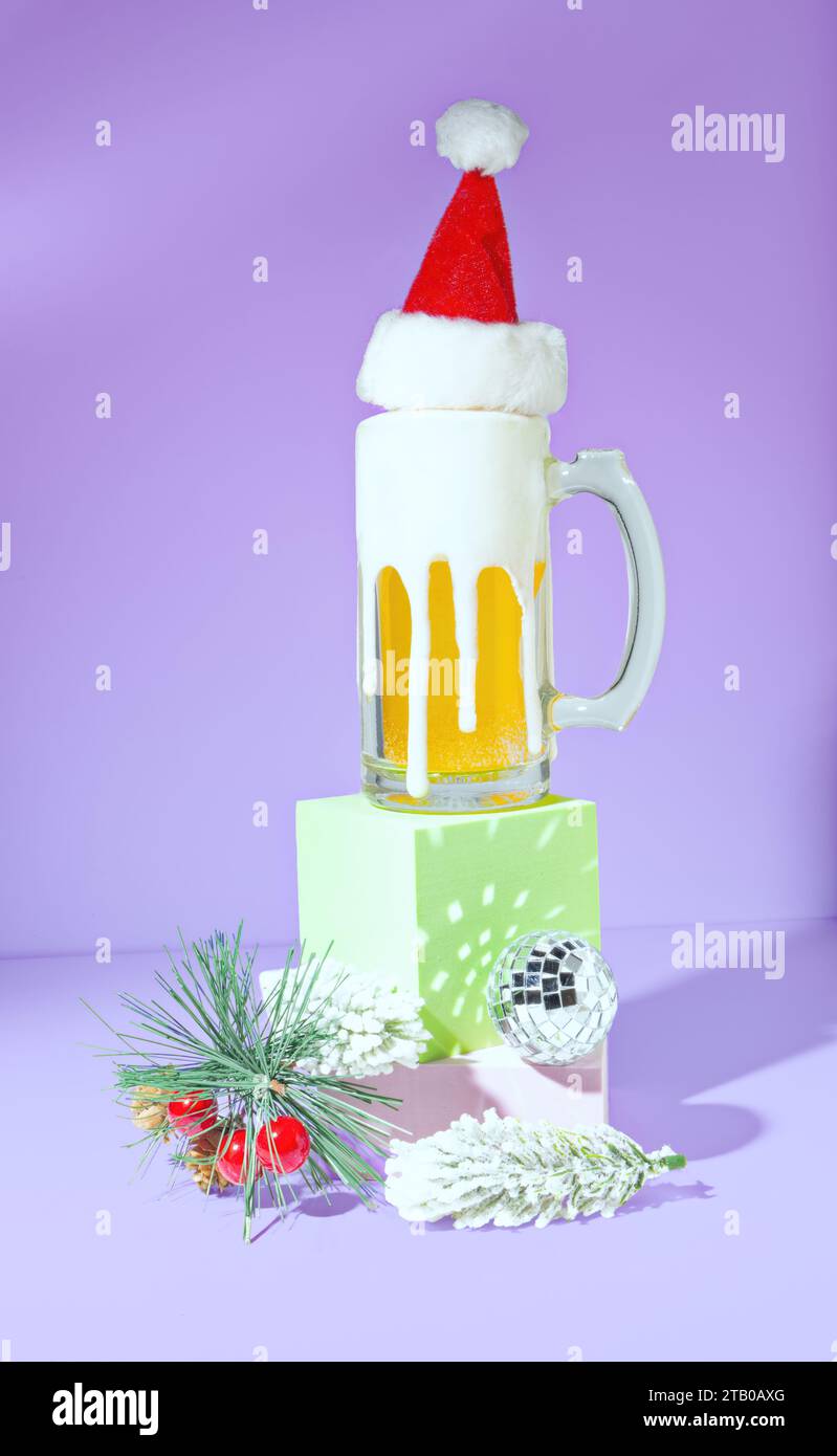 Santa claus drinking beer hi-res stock photography and images - Alamy