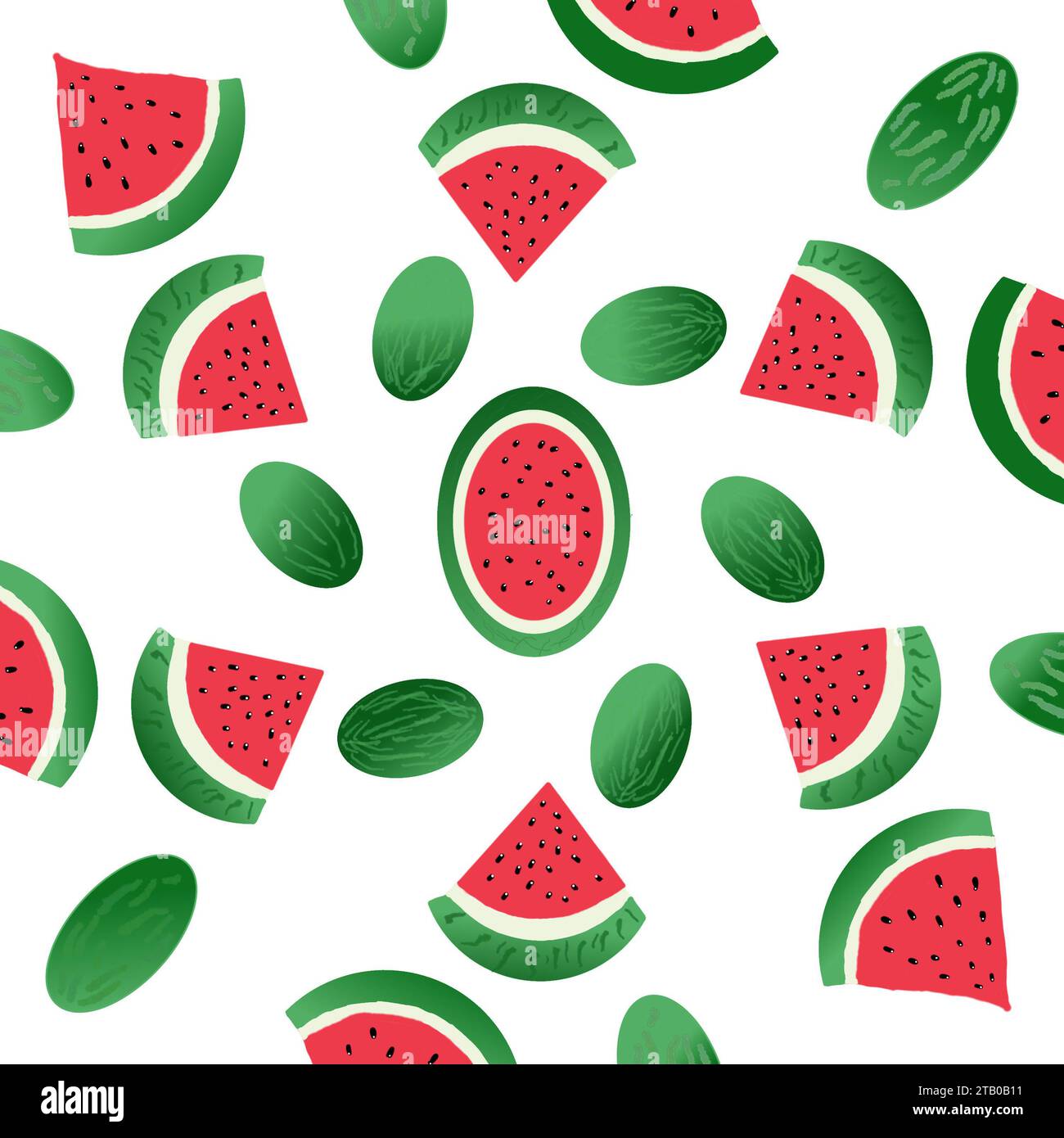 A seamless pattern of vibrant green triangles with black pips ...