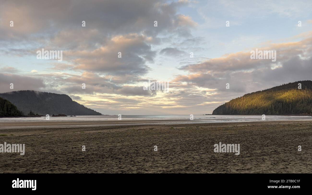 The beautiful beach at San Josef Bay, Vancouver Island, British ...
