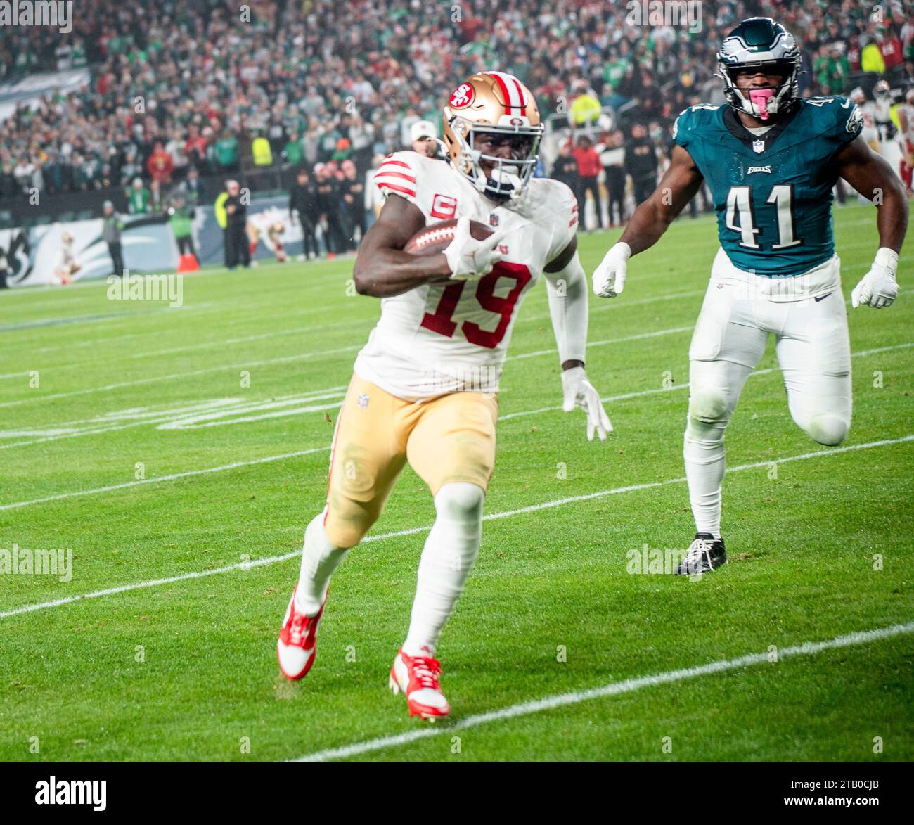 Philadelphia, Pennsylvania, USA. 3rd Dec, 2023. San Francisco WR DEEBO ...
