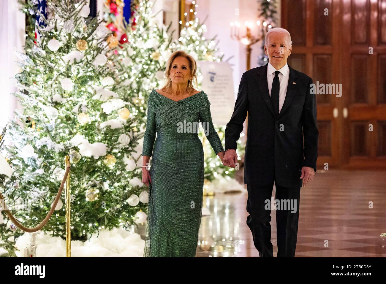 Washington, DC, USA. 03rd Dec, 2023. US President Joe Biden (R) and ...