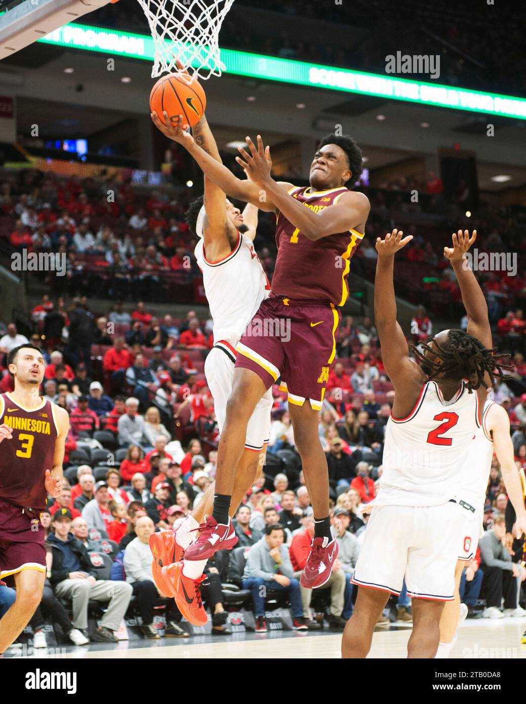 Columbus, Ohio, USA. 3rd Dec, 2023. Minnesota Golden Gophers forward ...