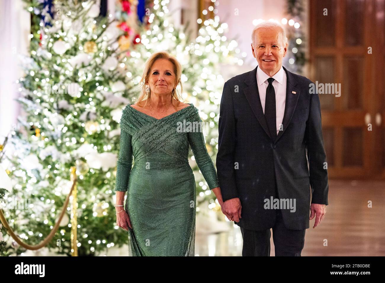 Washington, DC, USA. 03rd Dec, 2023. US President Joe Biden (R) and ...