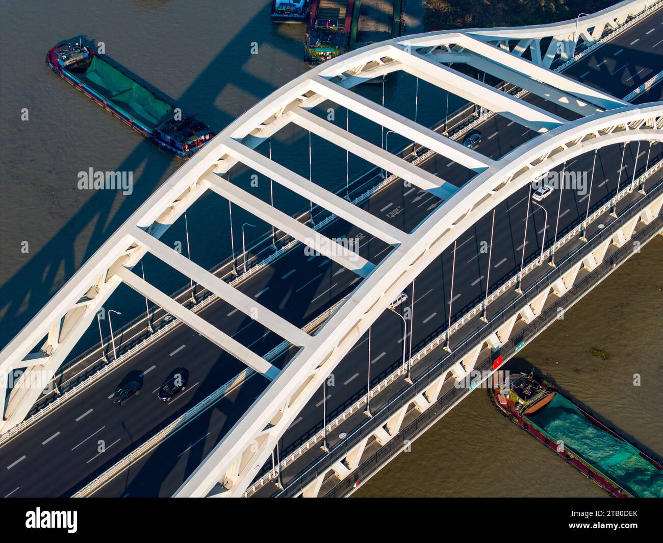 HUAI'AN, CHINA - DECEMBER 3, 2023 - Coal carriers sail on the Huai 'an ...