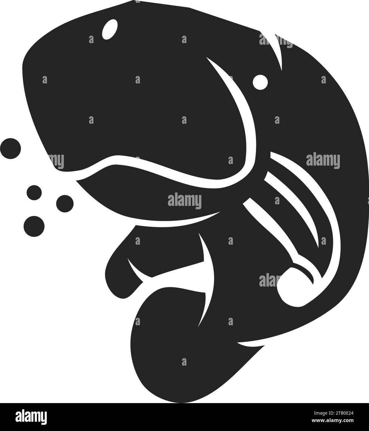 Manatee Logo template Isolated. Brand Identity. Icon Abstract Vector ...