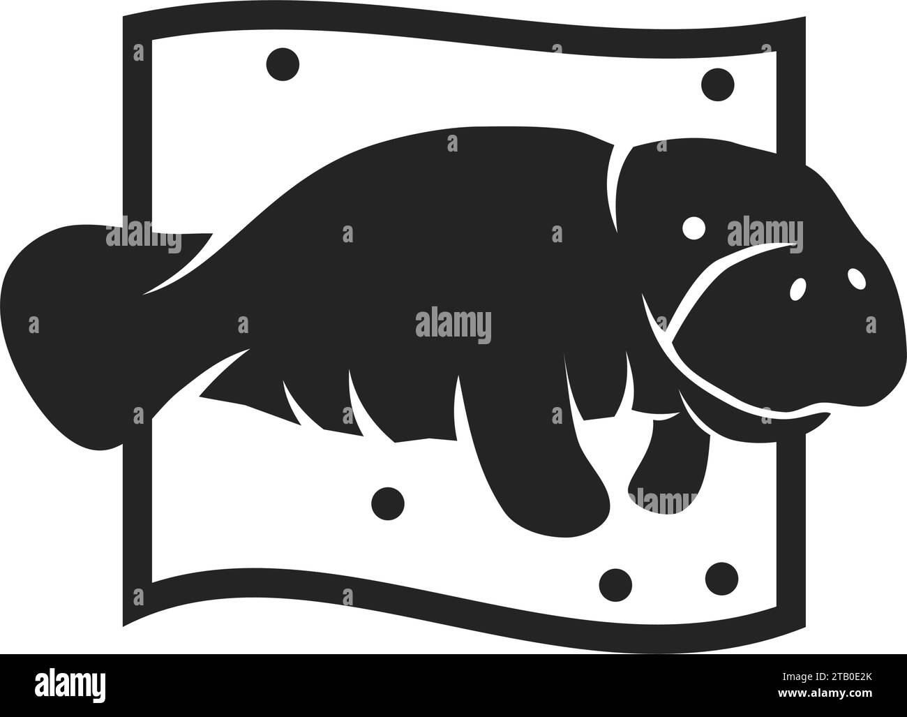 Manatee mermaid Black and White Stock Photos & Images - Alamy