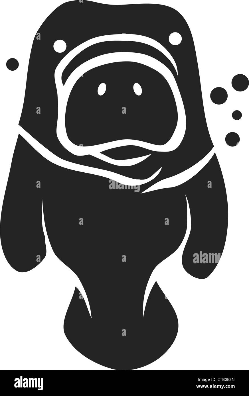 Manatee Logo template Isolated. Brand Identity. Icon Abstract Vector ...
