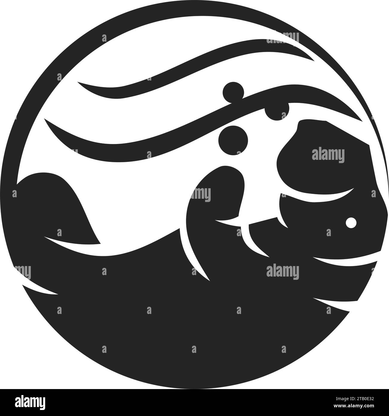 Manatee Logo template Isolated. Brand Identity. Icon Abstract Vector ...