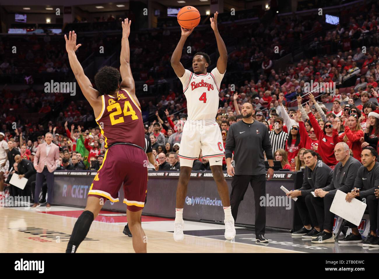 Columbus, Ohio, USA. 3rd Dec, 2023. Ohio State Buckeyes guard Dale ...