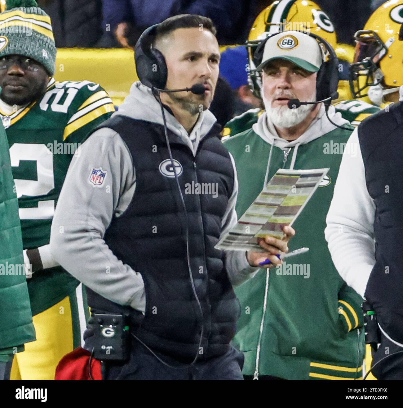 Green Bay, United States. 03rd Dec, 2023. Green Bay Packers head coach ...