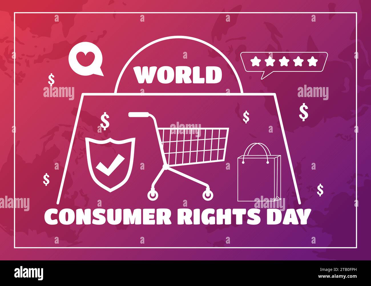 World Consumer Rights Day Vector Illustration on 15 March with Shopping ... World Consumer Rights Day Vector Illustration on 15 March with Shopping ...