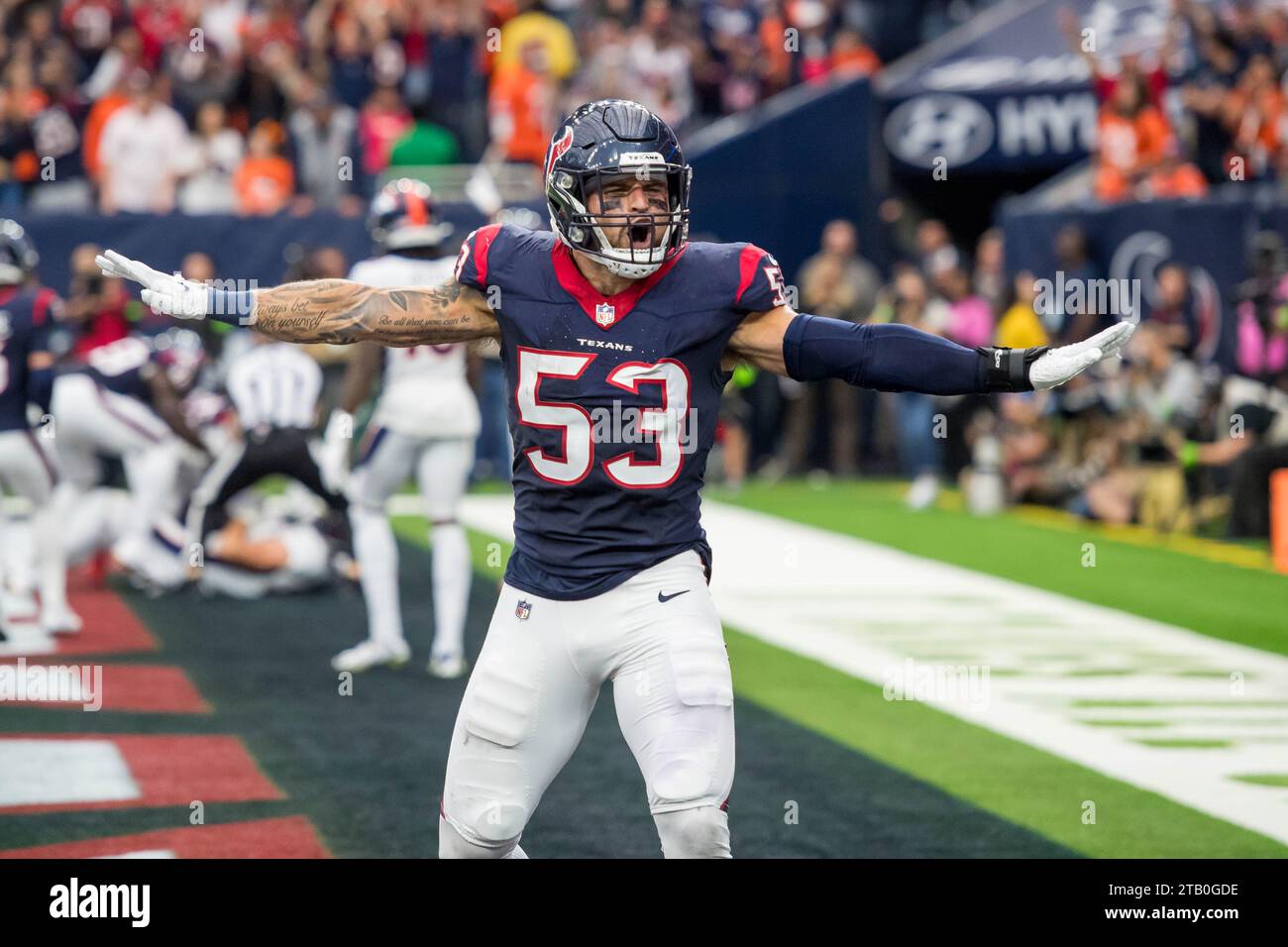 Houston, TX, USA. 3rd Dec, 2023. Houston Texans linebacker Blake ...