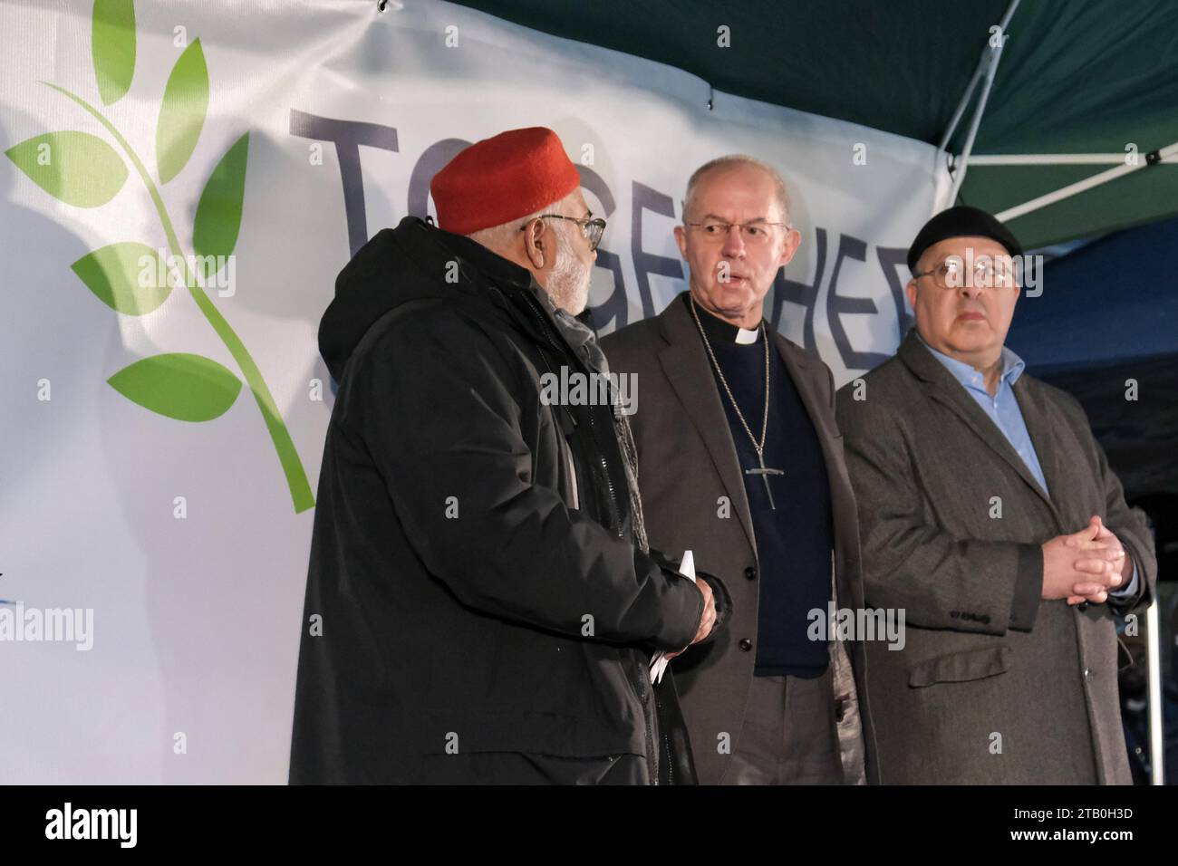 London, UK. 3rd December, 2023. A mass vigil organised by Together for ...