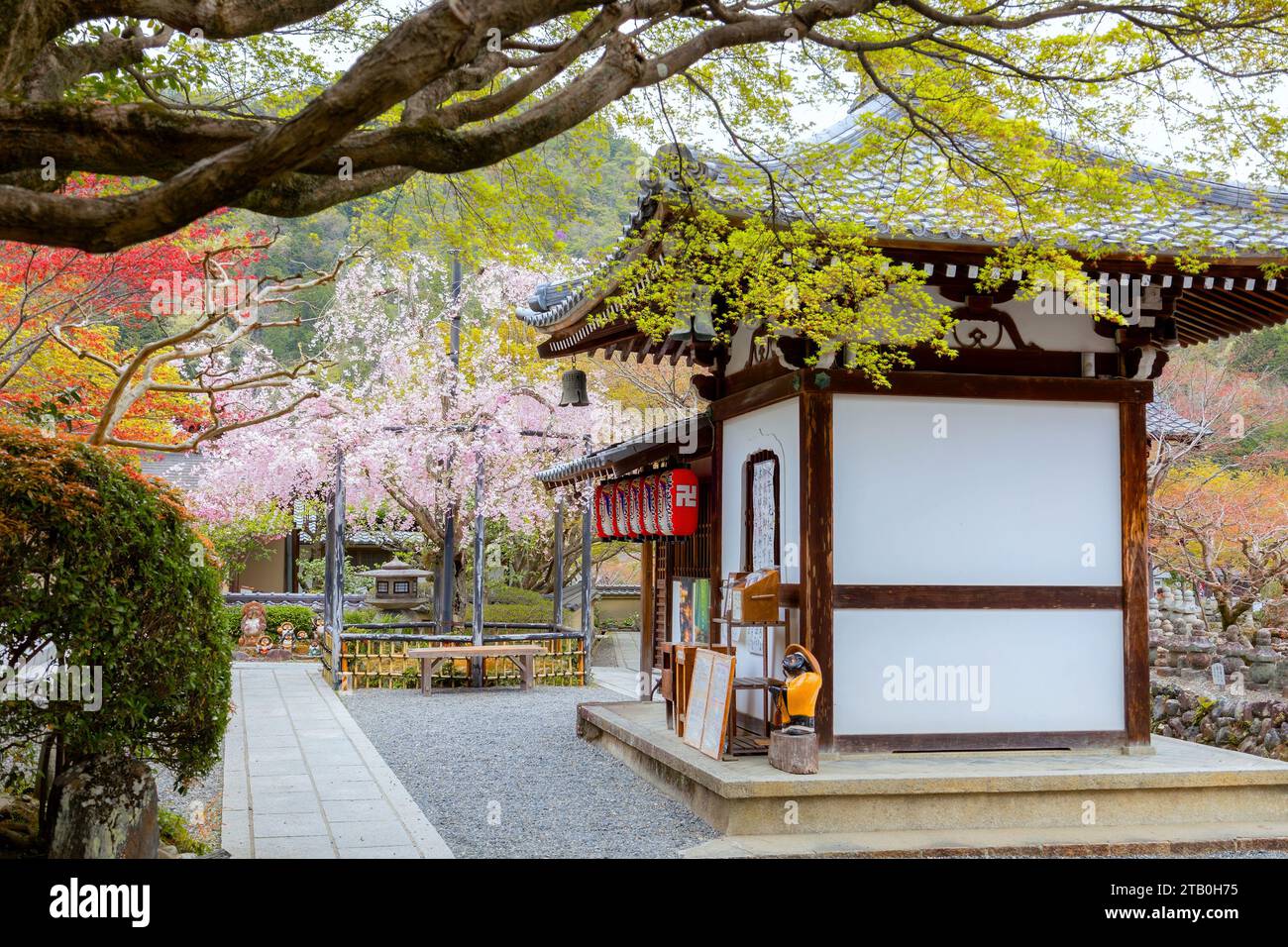 Kyoto, Japan - April 6 2023: Adashino Nenbutsuji Temple founded in 811 ...