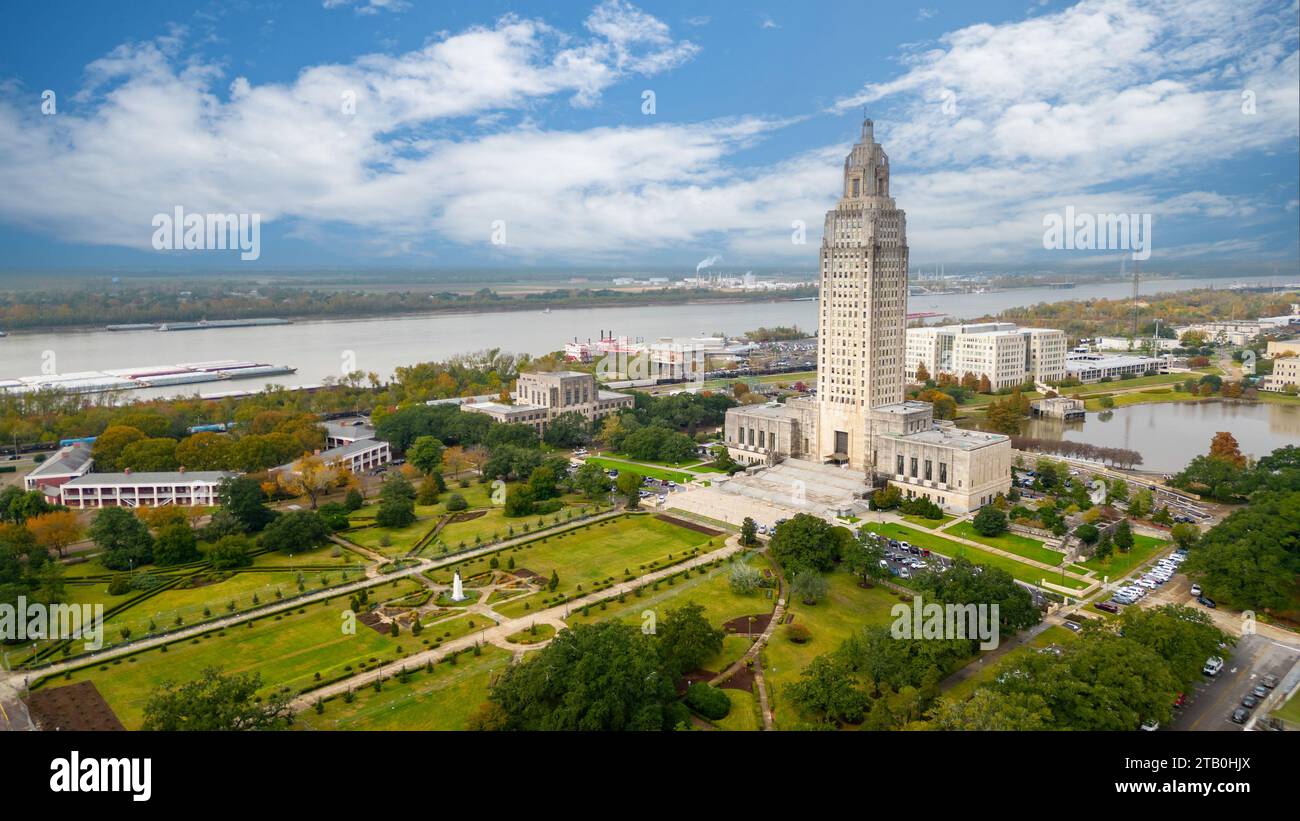 Baton Rouge, LA - December 1, 2023: The Louisiana State Capitol ...
