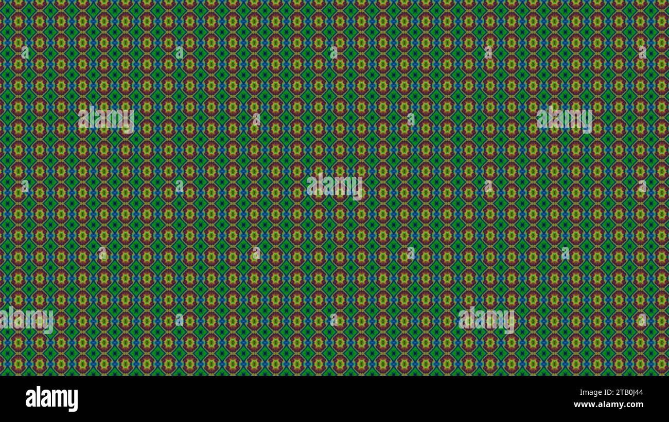 Mosaic pattern abstract background green red dots Stock Photo - Alamy