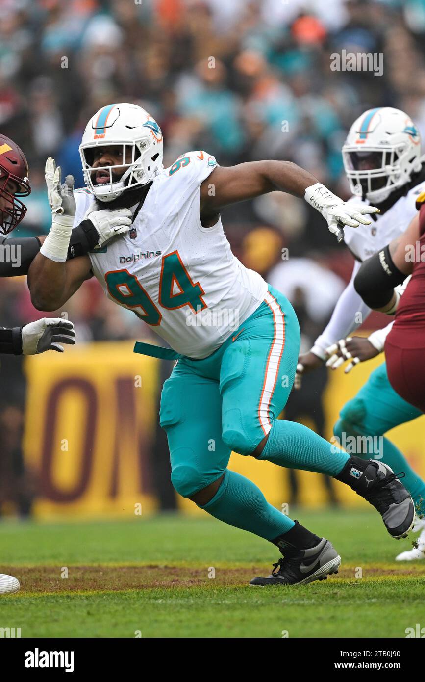 Miami Dolphins defensive tackle Christian Wilkins (94) in action during ...