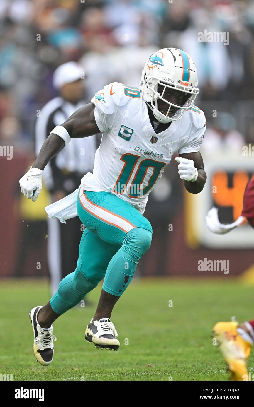Miami Dolphins wide receiver Tyreek Hill (10) in action during the ...