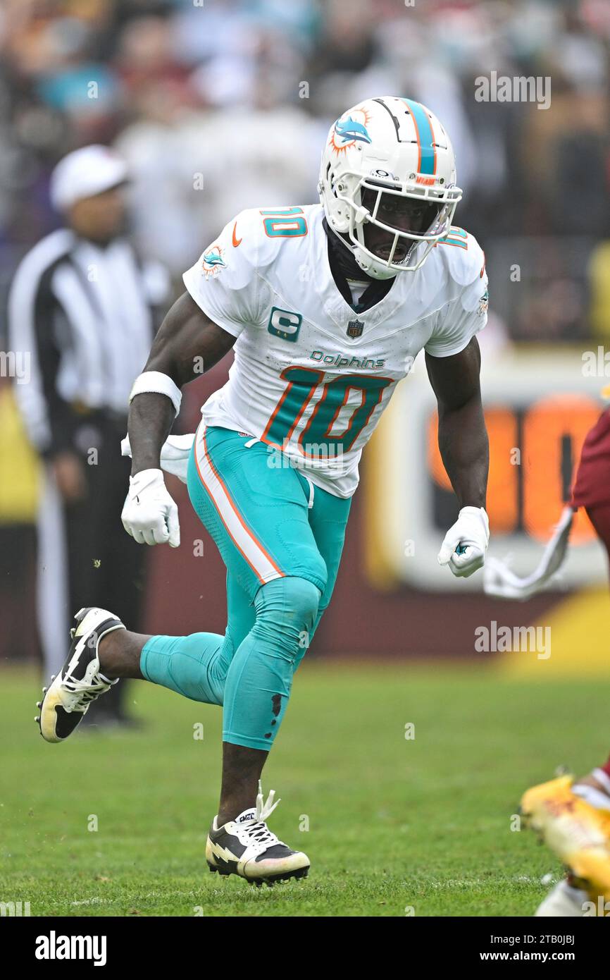 Miami Dolphins wide receiver Tyreek Hill (10) in action during the ...