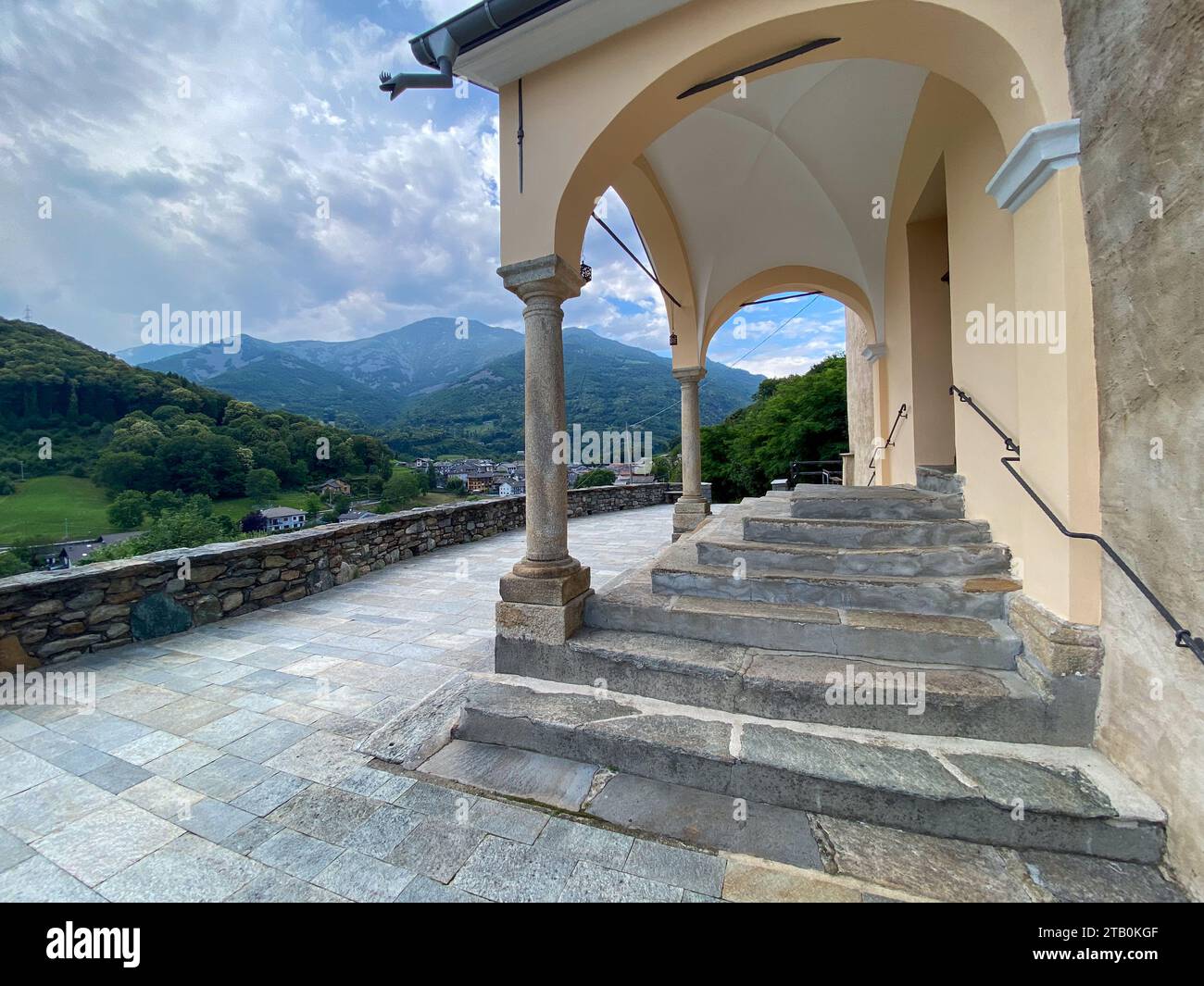 panoramic view of Ivrea Morainic Amphitheatre from Brosso , Val ...