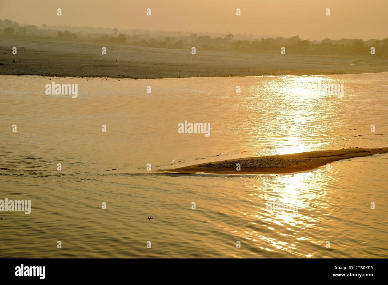 Landscapes of Yamuna river, Mathura, Uttar Pradesh, India Stock Photo ...