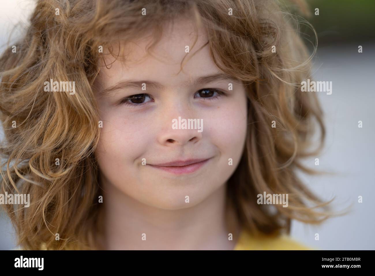 Kids face closeup, happy faces. Funny child face close up. Kids head ...