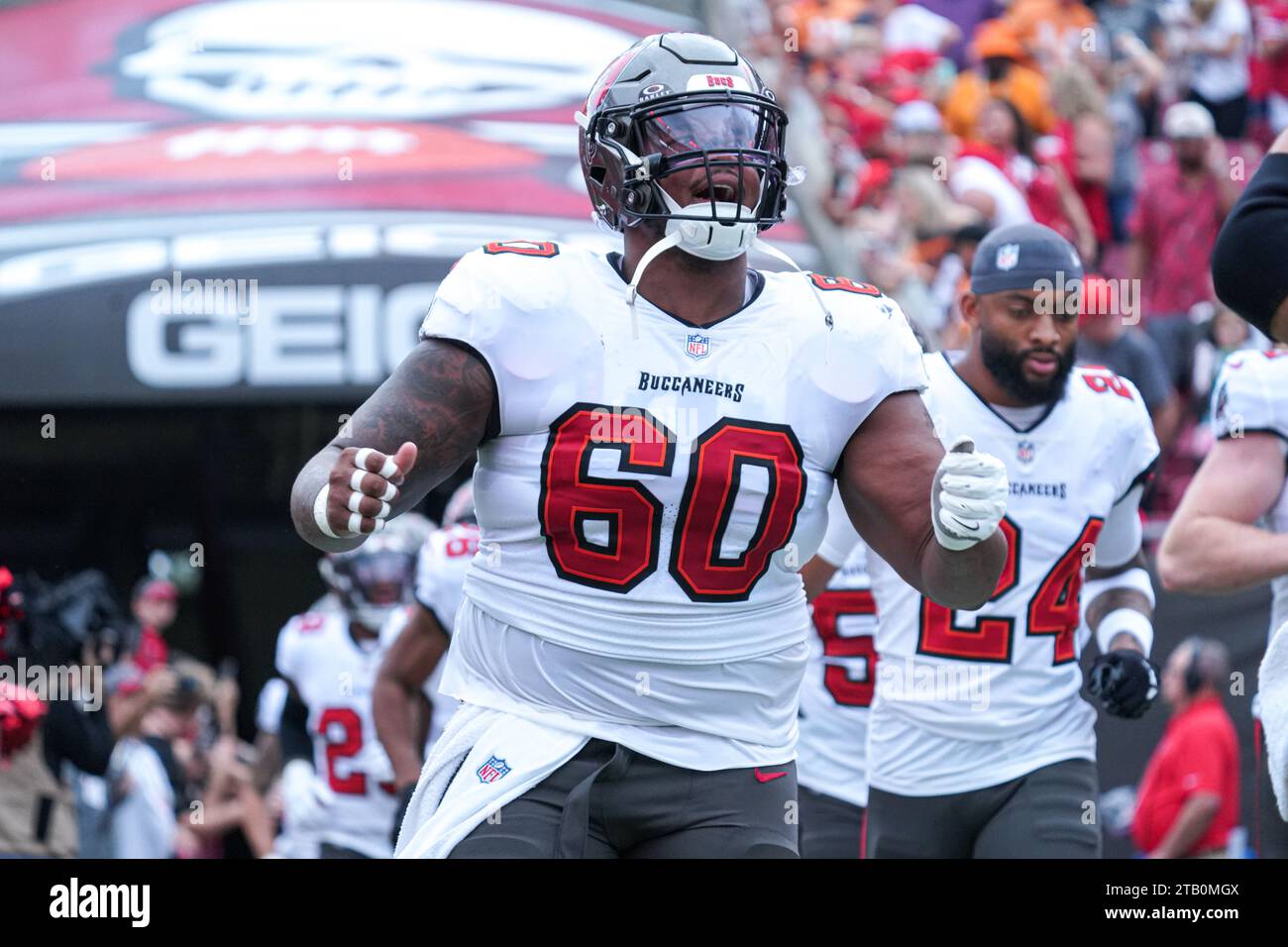 Tampa Bay, Florida, USA, December 3, 2023, Tampa Bay Buccaneers player ...