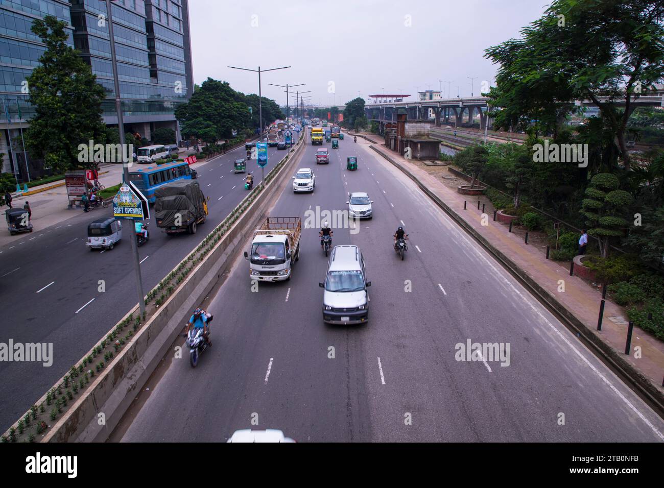 7th October 2023, Dhaka- Bangladesh: Transportation Traffic vehicle of ...