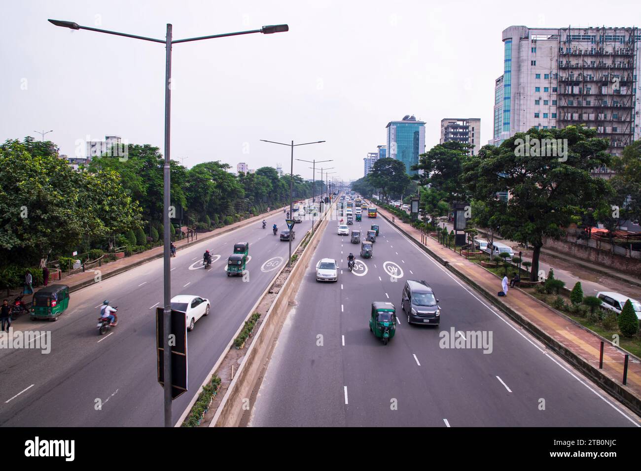 7th October 2023, Dhaka- Bangladesh: Transportation Traffic vehicle of ...