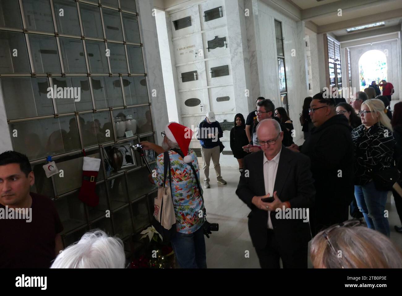 Los Angeles, California USA 3rd December 2023 Memorial & Inurnment ...