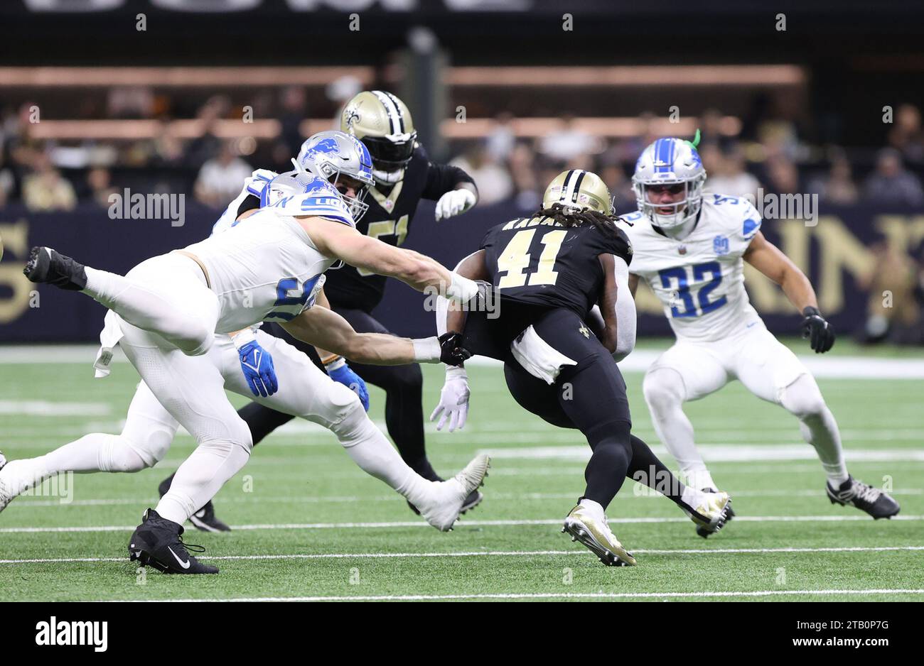 New Orleans, USA. 03rd Dec, 2023. Detroit Lions defensive end Aidan ...