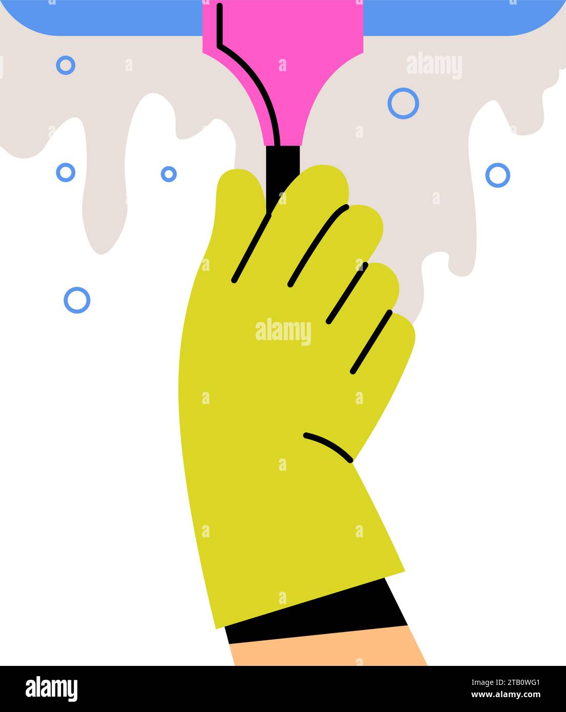 Hand cleaning office home Cut Out Stock Images & Pictures - Alamy