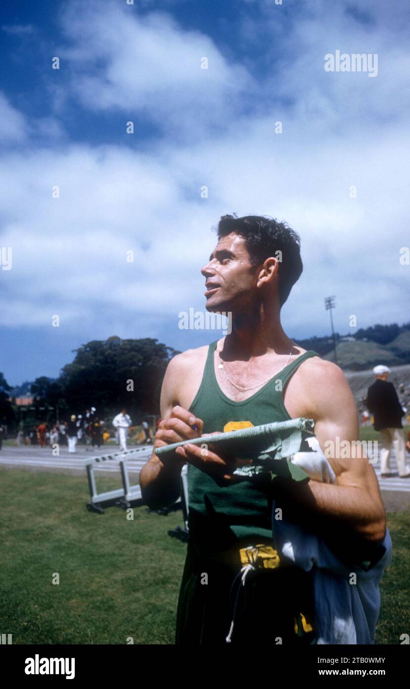 BERKELEY, CA - MAY, 1956: Jim Bailey of the University of Oregon Ducks ...