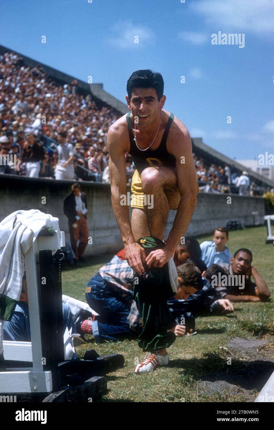 BERKELEY, CA - MAY, 1956: Jim Bailey of the University of Oregon Ducks ...