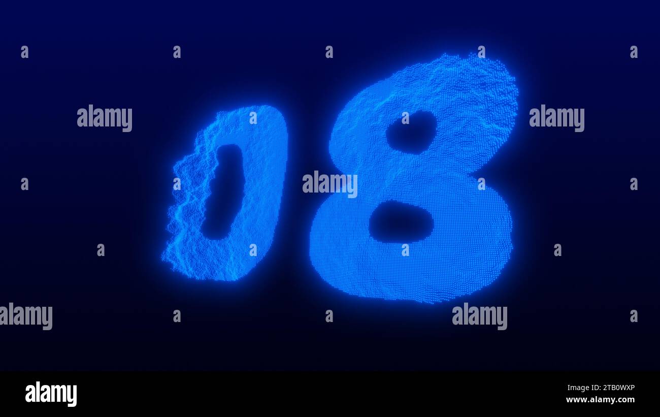 Number eight made of abstract glowing particles Stock Photo - Alamy Number eight made of abstract glowing particles Stock Photo - Alamy