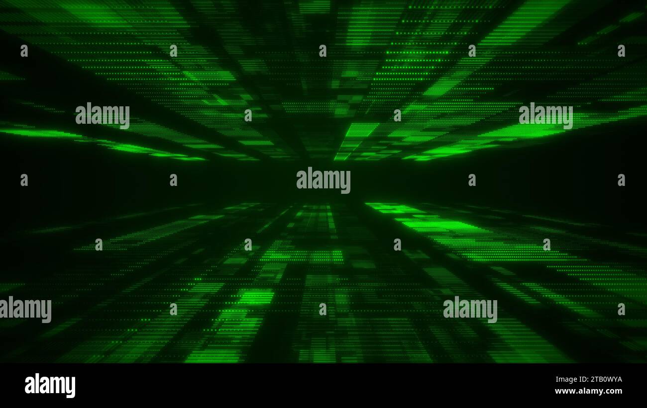 Abstract Digital Flow of Data Stream Stock Photo - Alamy