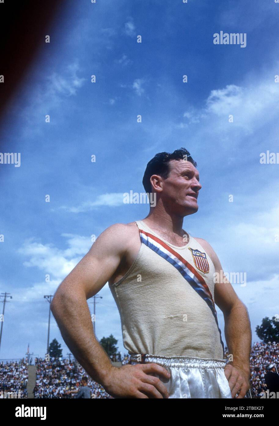 BOULDER, CO - JUNE 25: Bob Mathias (1930-2006) of the United States ...
