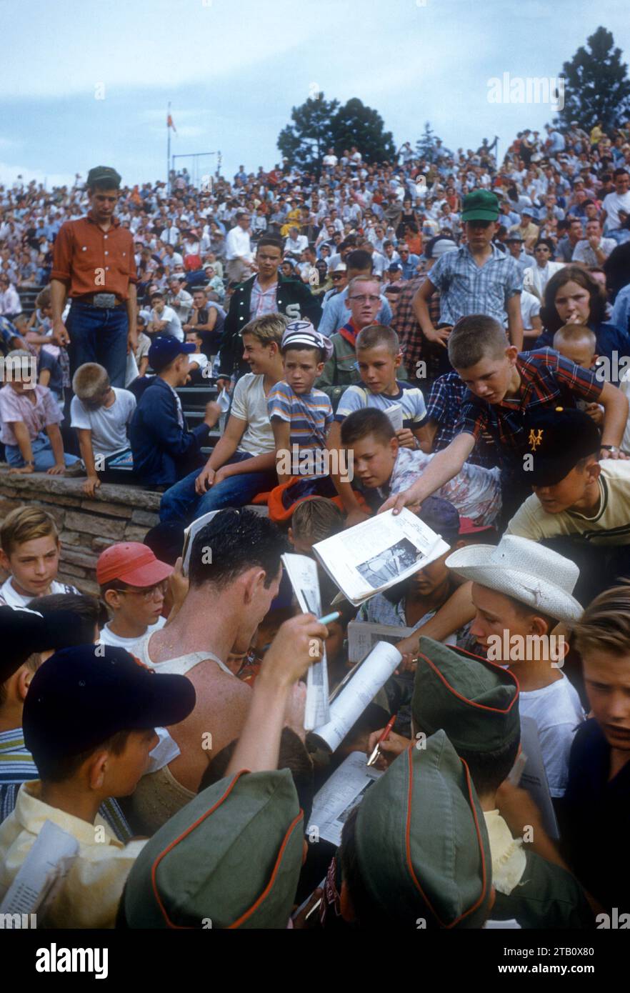 BOULDER, CO - JUNE 25: Bob Mathias (1930-2006) of the United States ...