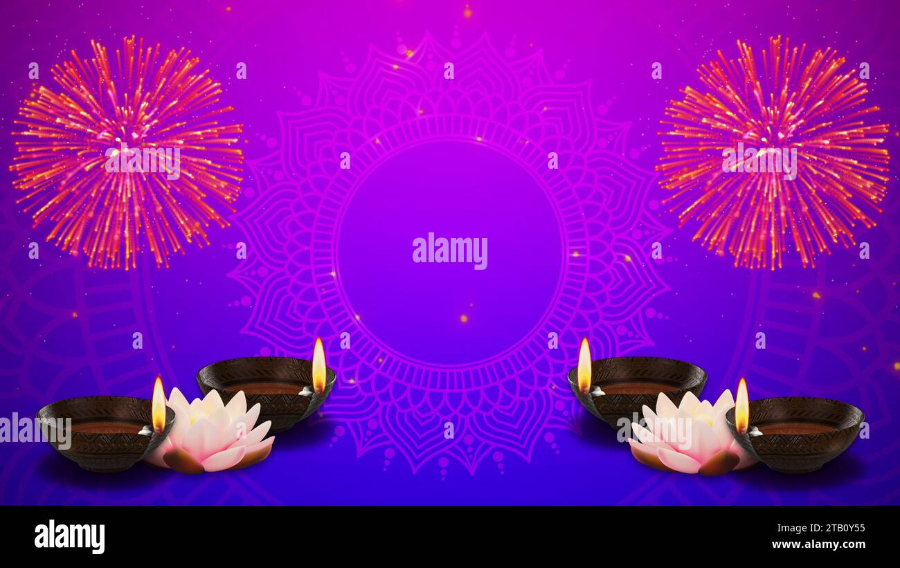 Beautiful diwali festival lamp fireworks hi-res stock photography and ...